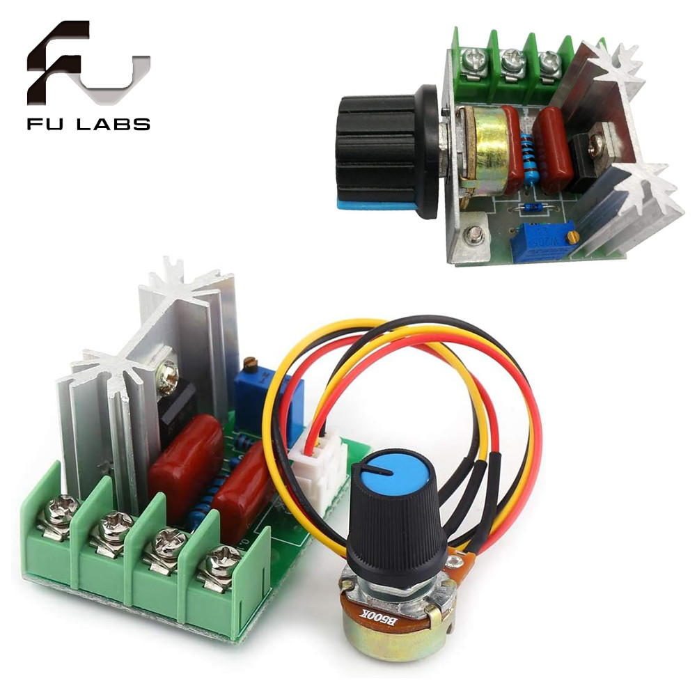 AC 220V 2000W SCR Voltage Regulator Dimming Dimmers Speed Controller ...