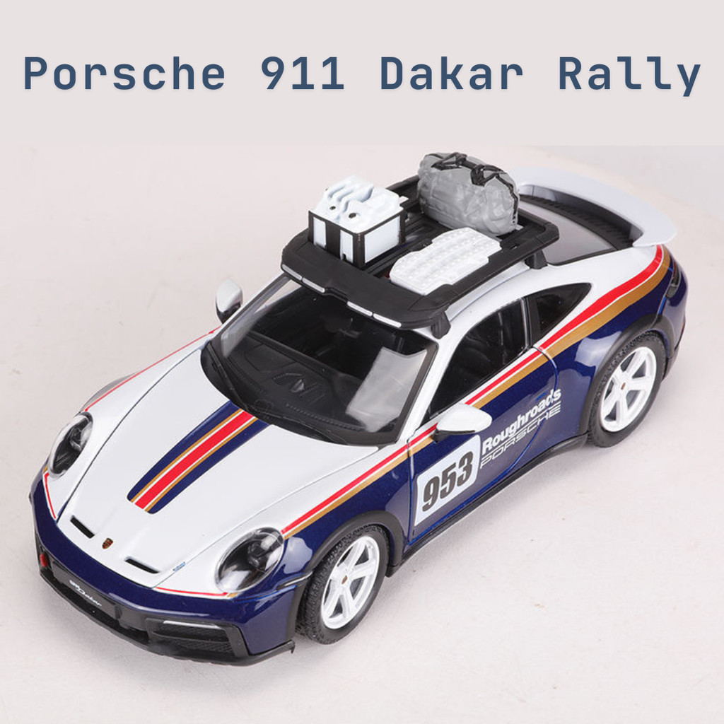 Bburago 1:24 Porsche 911 Dakar Rally Sports Car Static Die Cast Diecast ...