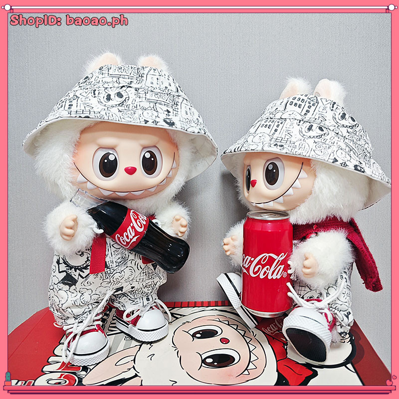 15cm 17cm Labubu Clothes Coca-Cola Series For Labubu V1 V2 Baby Three ...