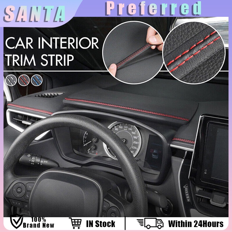 Universal 0.5m/2m Car Decoration Line Trim Dashboard Self-adhesive ...