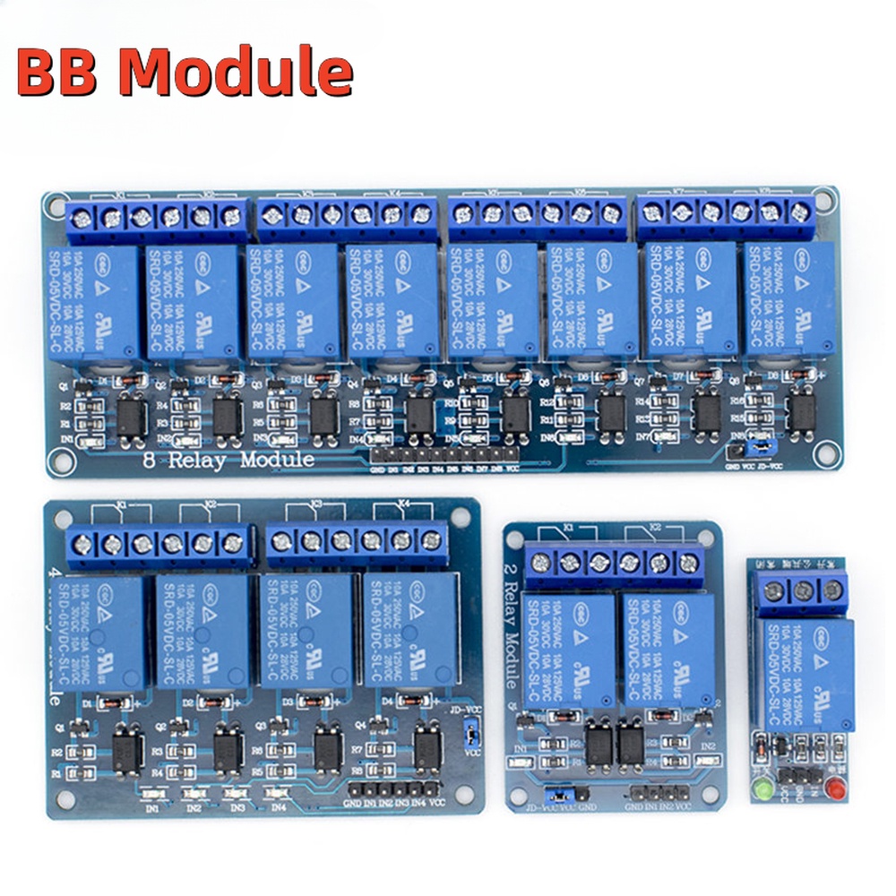 5v 1 2 4 8 Channel Relay Module With Optocoupler.Output X Way for ...