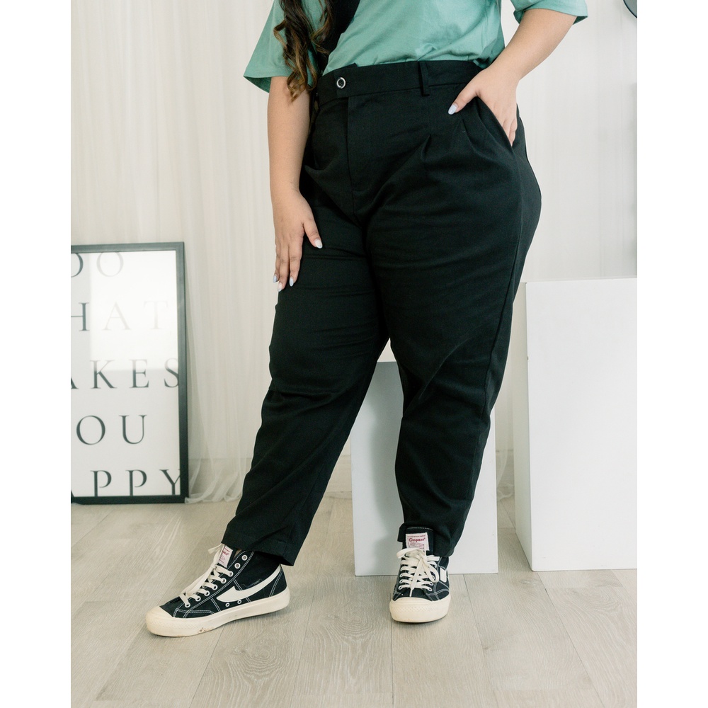 Syazera Pants Big Pants Jumbo Women's Work Pants Big Size Chinos Pants ...