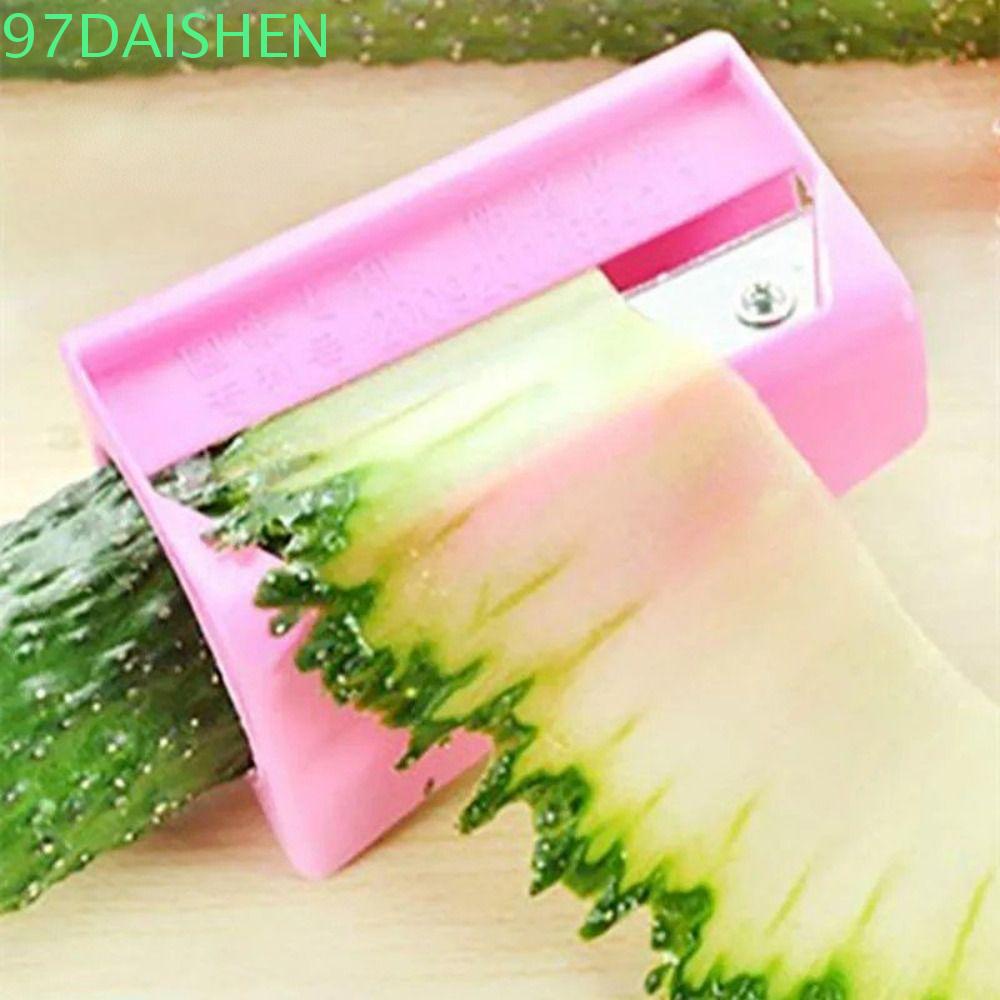 DAISHEN Vegetable Fruit Curl Slicer, Manual Rotating Cucumber Sharpener ...