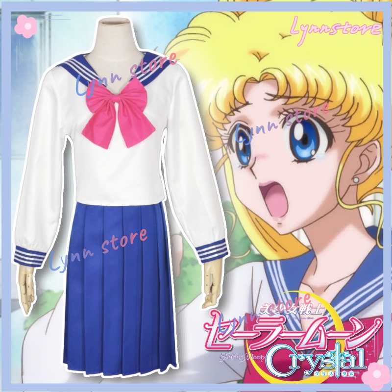 Sailor Moon Cosplay Costumes Tsukino Usagi Halloween Costumes+Wig Women ...