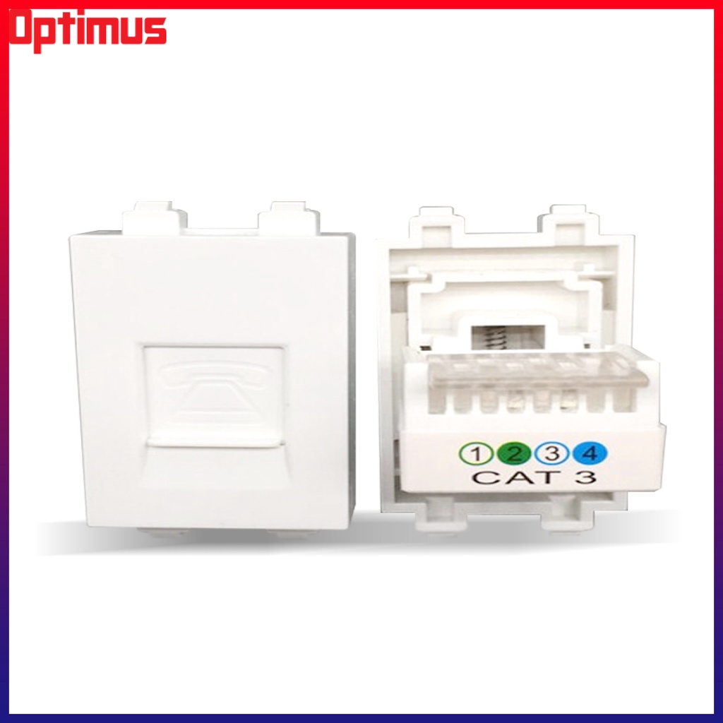 Optimus Depot Telephone RJ11 Cat3 Wall Outlet Module | Shopee Philippines