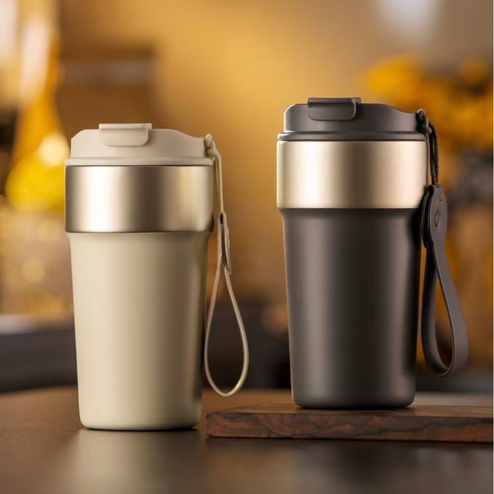 【LUCKY】 Insulated Coffee Cup Portable Portable Cup 316 Stainless Steel Thermos Cup Portable ...