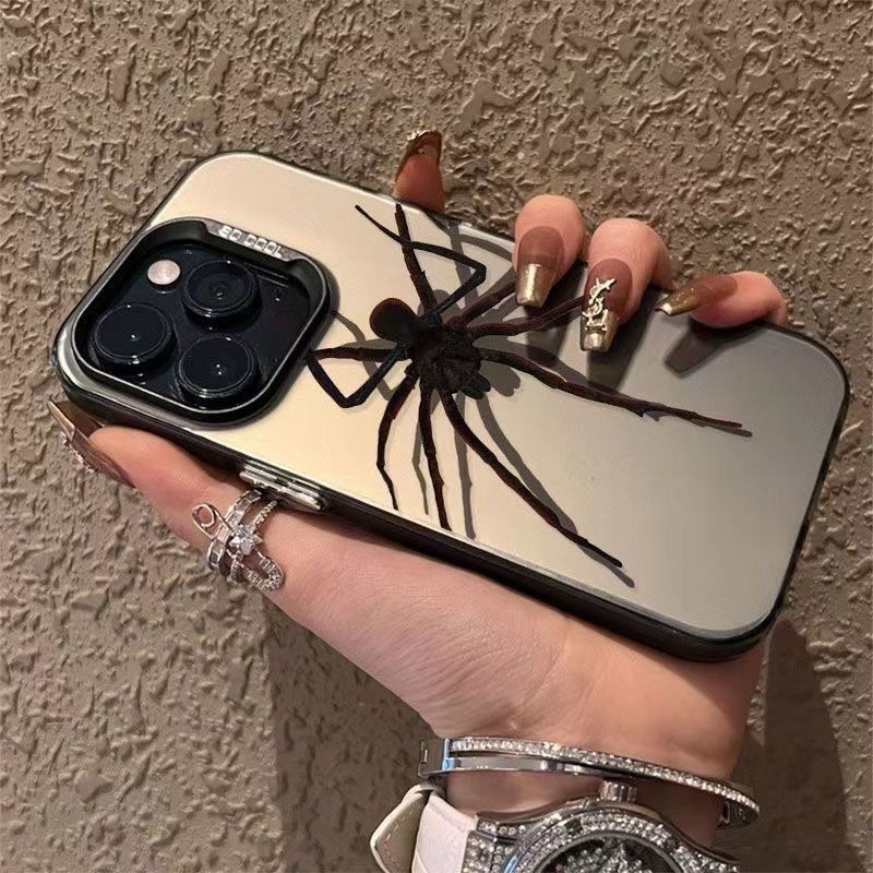 Simple Phone Case Black Spider 15 pro max Apple 14 Phone Case ...