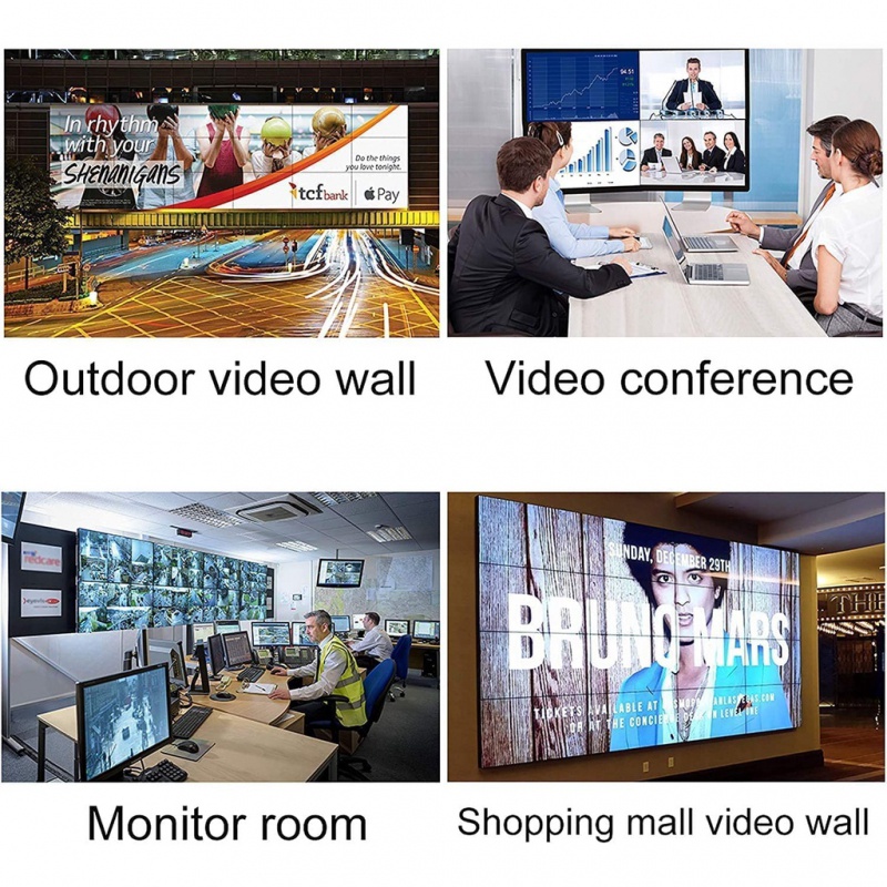 2x2 Video Wall Controller Processor 1x2 1x3 1x4 2x1 3x1 4x1 4K DVI HDMI ...
