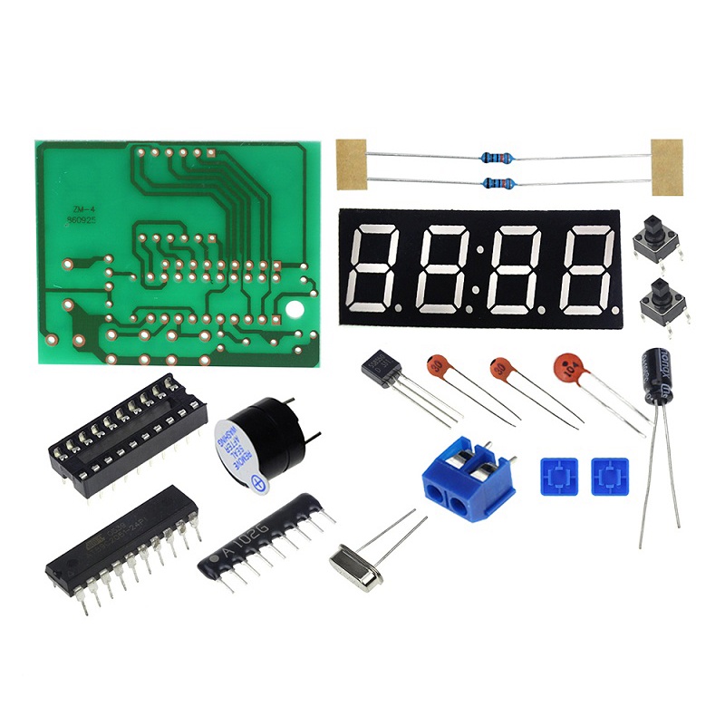 AT89C2051 electronic clock, digital tube display screen, 4-digit ...