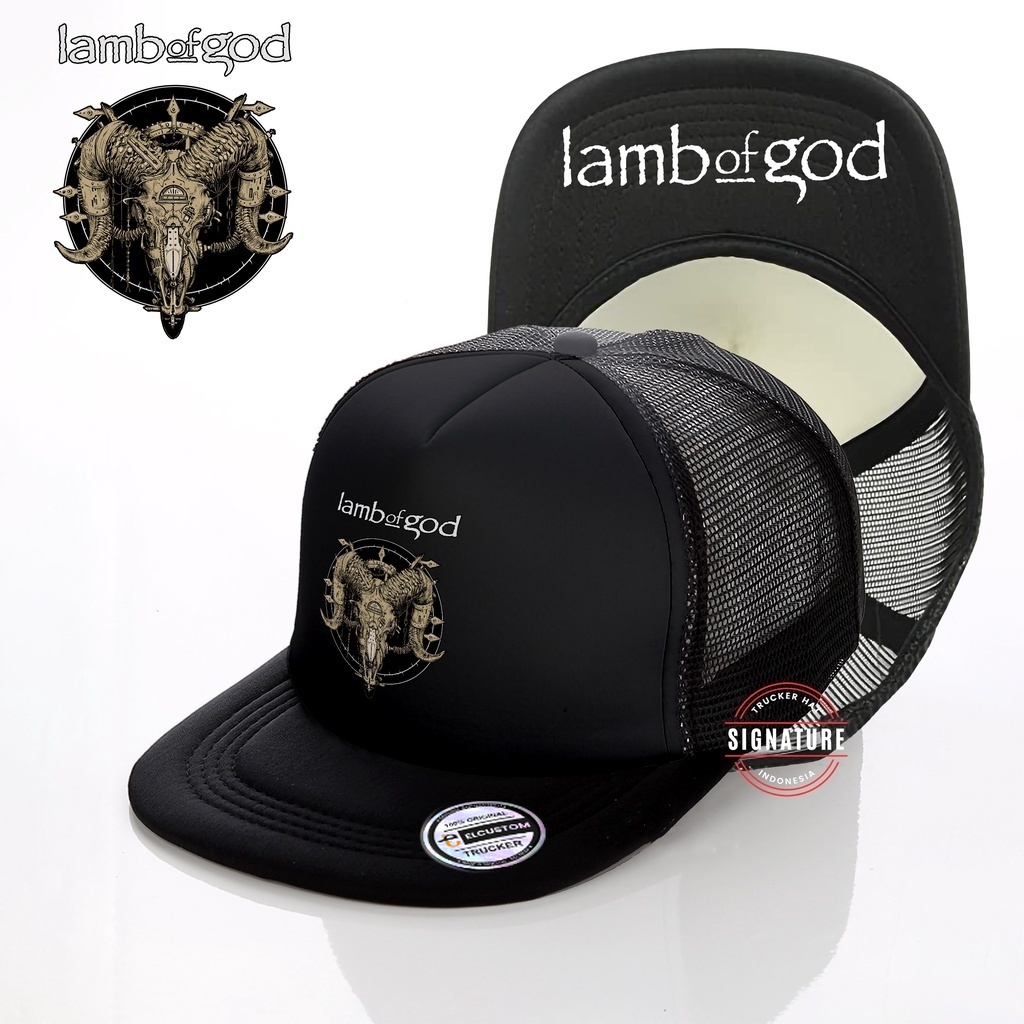Lamb Of God | Trucker Hat | Snapback | Boy Hat | Mesh Hat | Custom Hat ...
