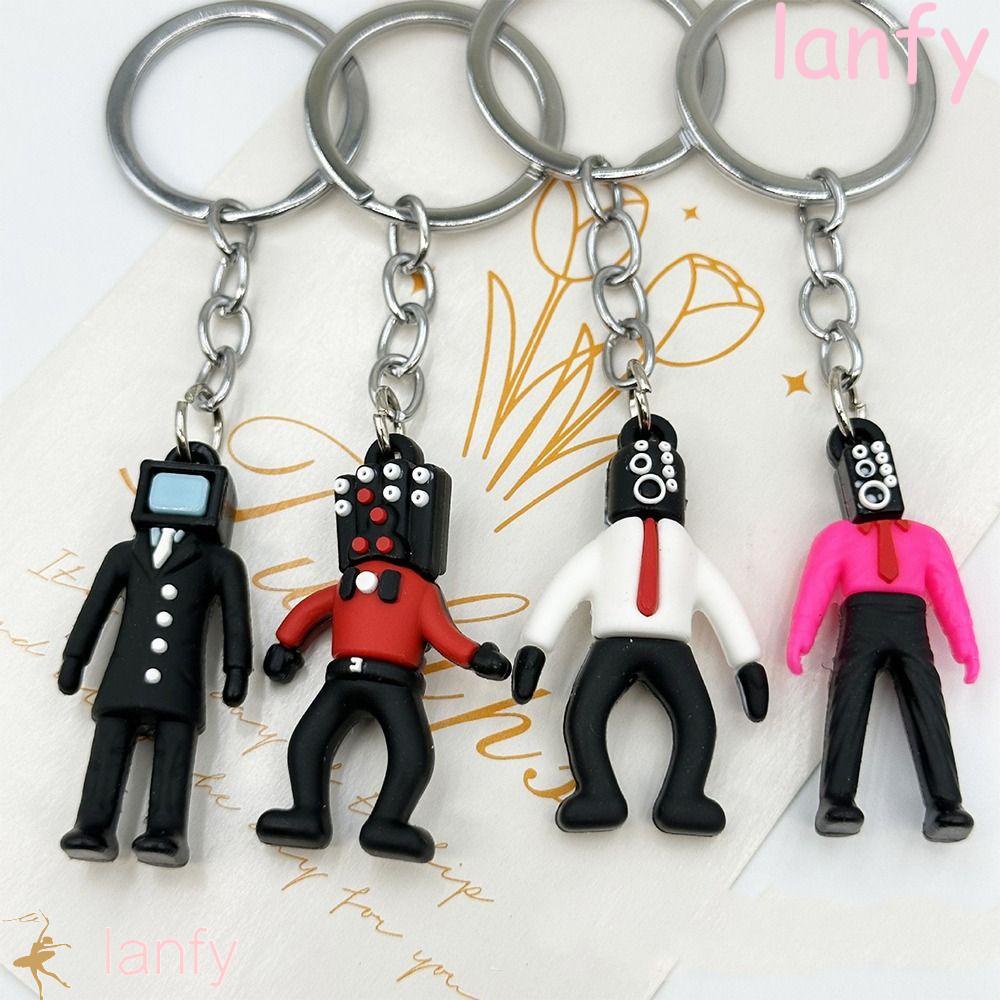 LANFY Mini Skibidi Toilet Keychain, Camara Man Skibidi Man Camara Man ...