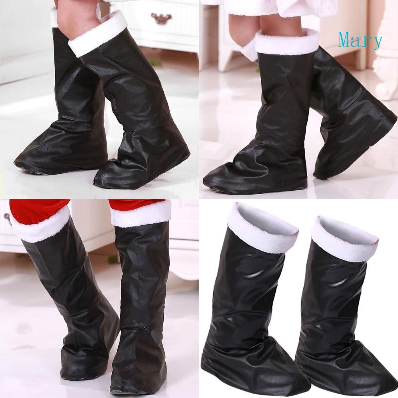 Mary Santa Clause Costume for Men Santa Boots Kids Santa Boots Adults ...