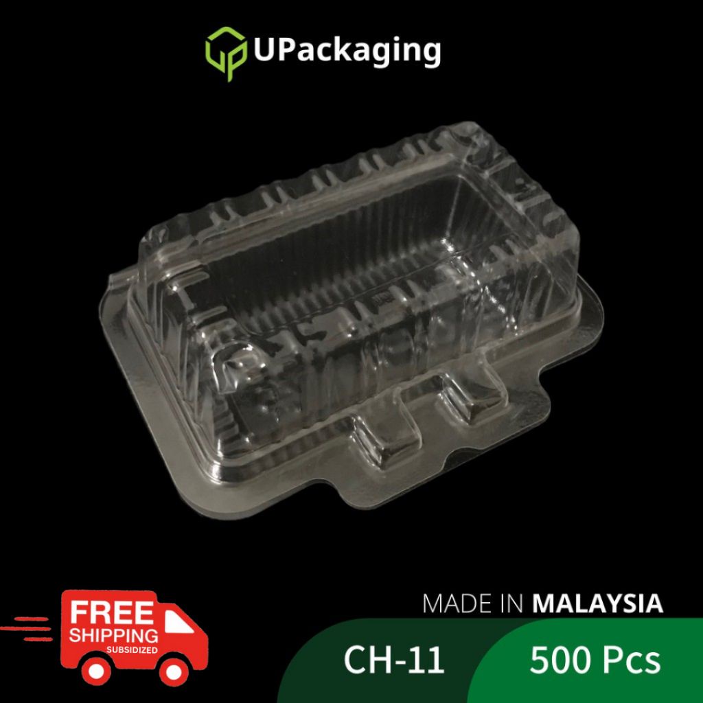 [500 Pcs] CH-11 CLAMSHELL CONTAINER Transparent Plastic Locking Food ...