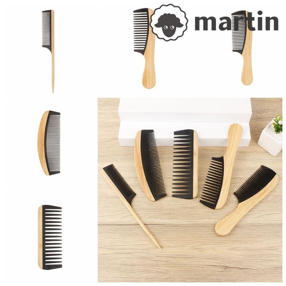MARTIN Bamboo Wood Hair Comb, Eco-friendly Anti-Static Wide Tooth Hair ...