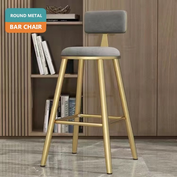 Bar chair high stool Nordic minimalist bar chair front desk back bar ...