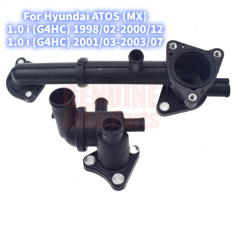 Engine Coolant Thermostat & Housing Set for Hyundai ATOS MX G4HC 25622 ...