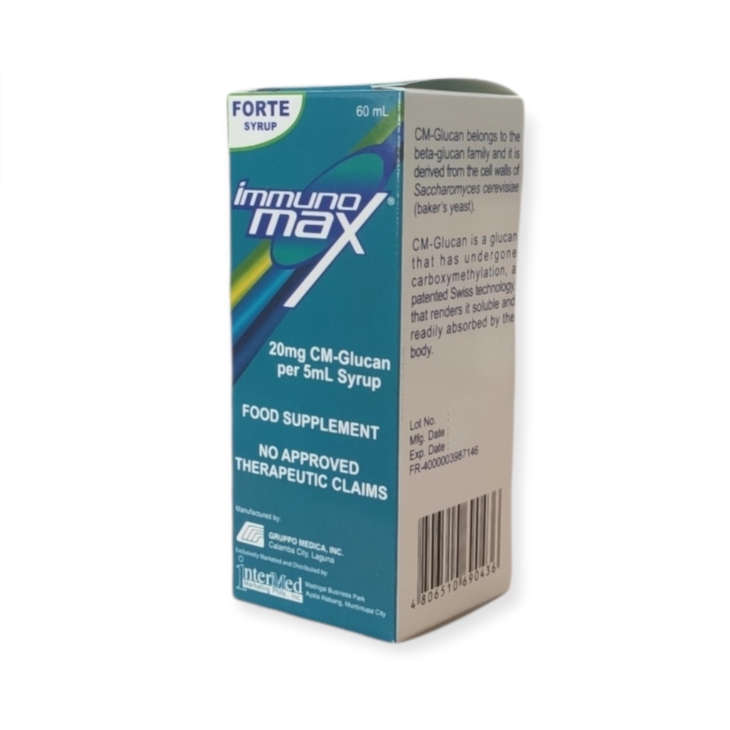 ♞IMMUNOMAX FORTE Vitamims 20mg/5mL Syrup 60mL | Shopee Philippines