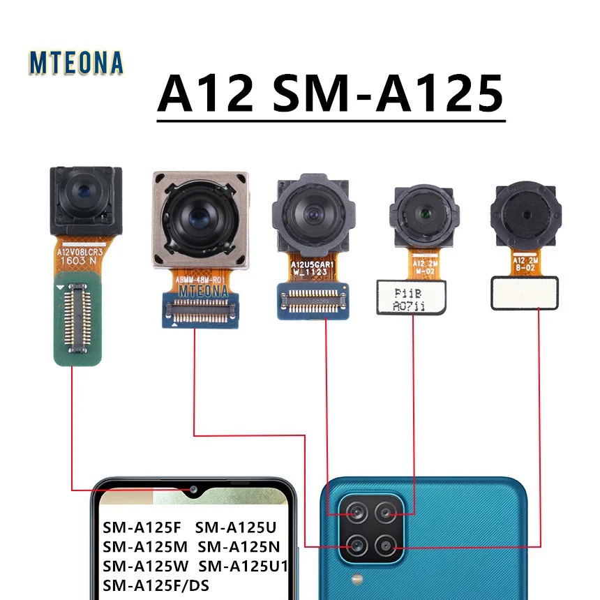 Original Rear Front Camera For Samsung Galaxy A12 A125 Selfie Facing ...