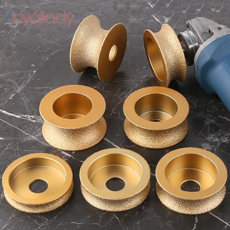 Dry Vacuum Brazed Diamond Grinding Wheel Demi-bullnose Edge Marble ...
