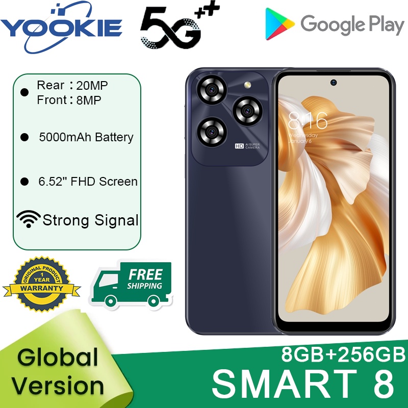 SMART 8 5G Global Version Original Phone 8G RAM + 256GB ROM New and ...