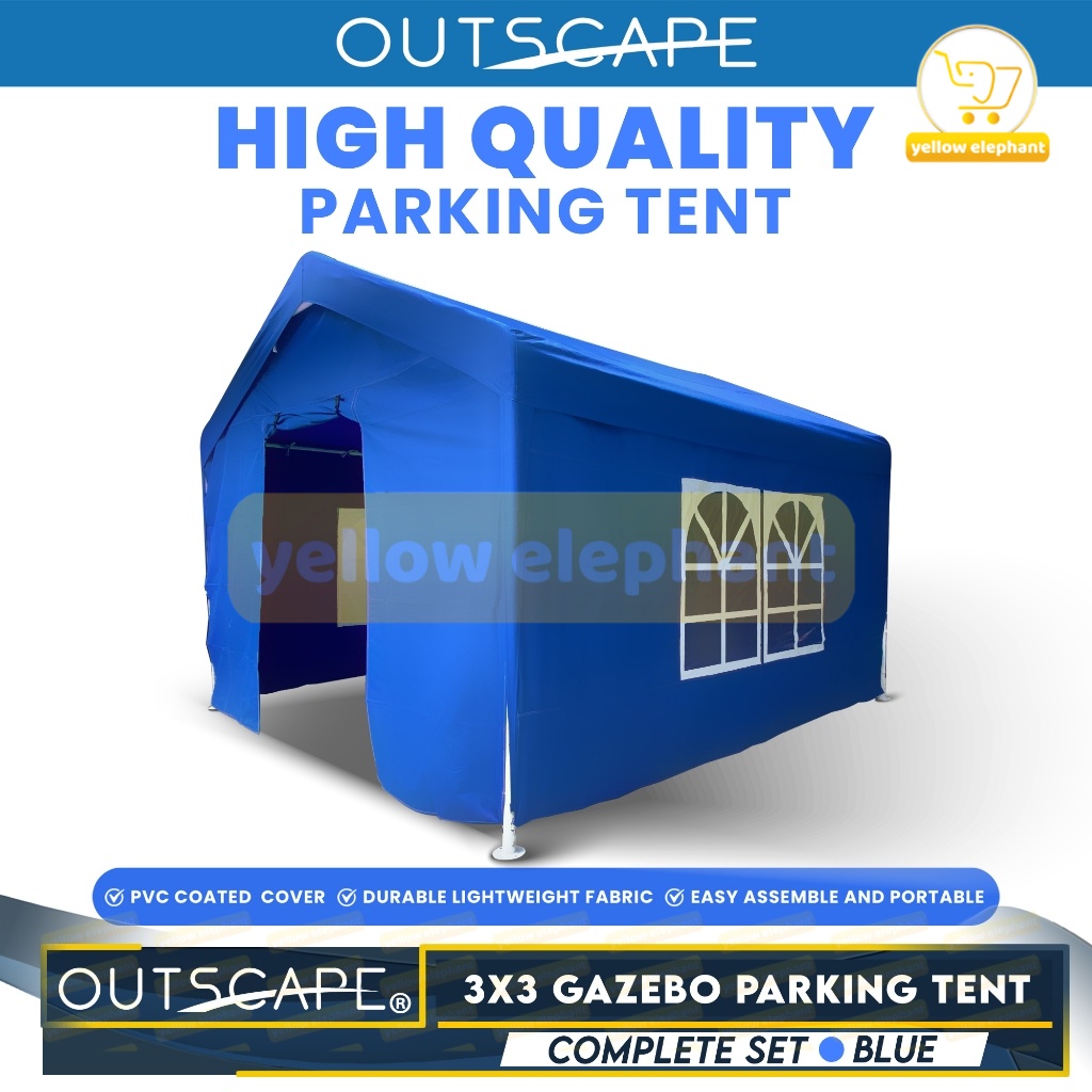 OUTSCAPE 3x3 Meter High-Quality PVC Coated Indoor/Outdoor Parking Tent ...