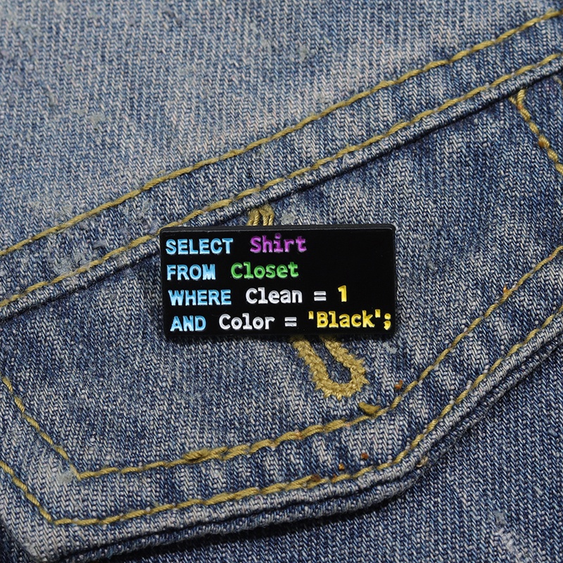 Funny Programming Enamel Pins Brooch Creative Codes Brooches Programmer ...