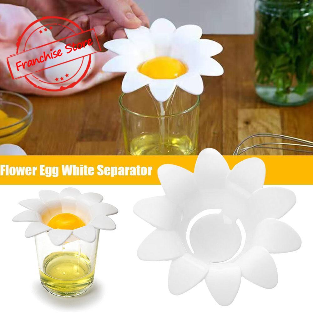 Plastic Egg Separator Egg White Yolk Divider Cute Flower Egg Extractor ...
