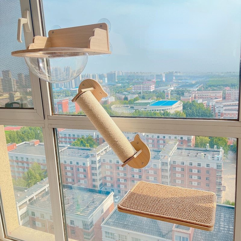 Window Glass Window Bay Window Cat Hammock Punch-Free Wall-Mounted ...