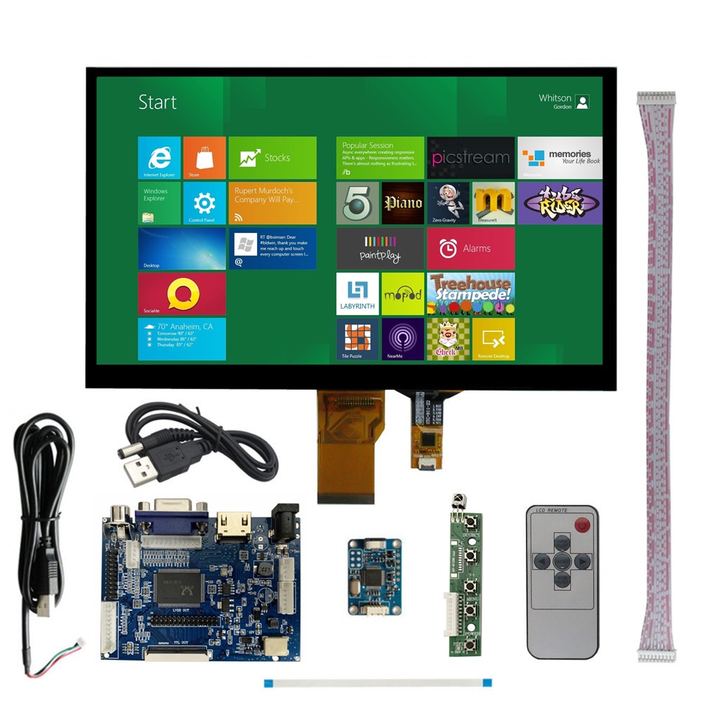 10.1 Inch 1024*600 Multipurpose Portable LCD Display Screen Monitor ...