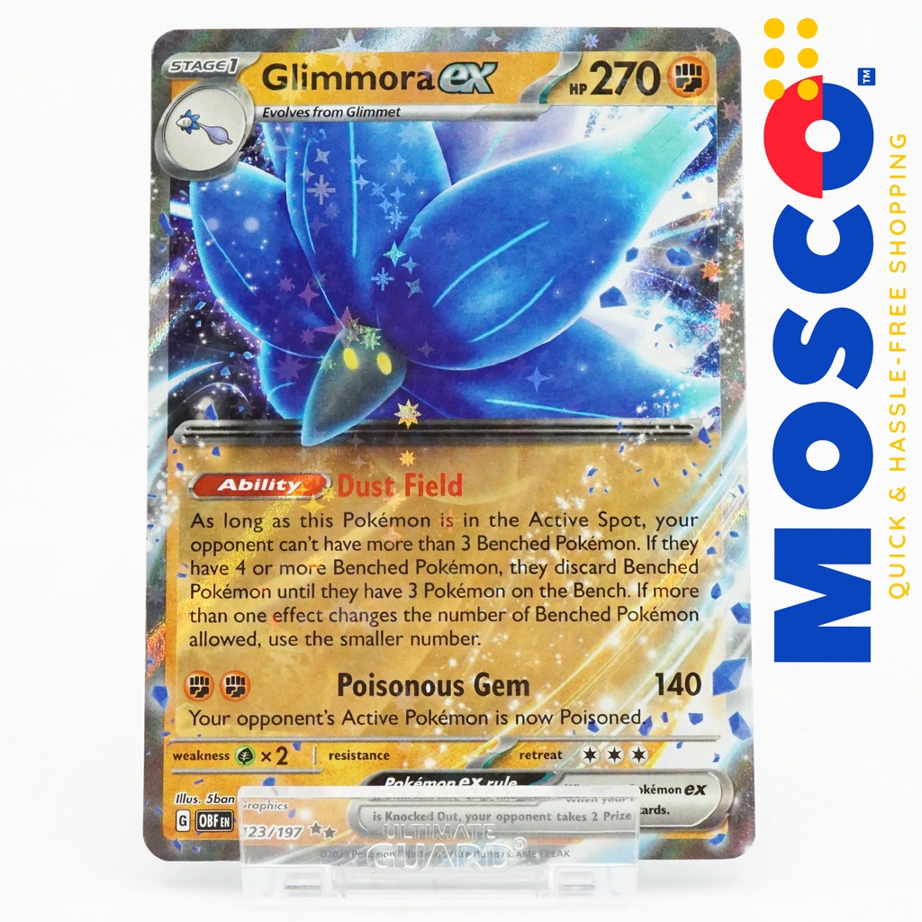 Glimmora ex - 123/197 - Ultra Rare Obsidian Flames | Pokemon TCG ...