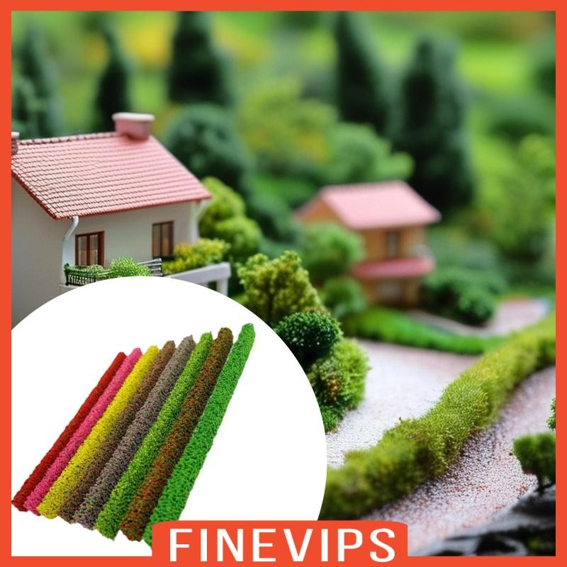 [Finevips] 8x Miniature Shrub Strips Static Shrub Vegetation groups ...