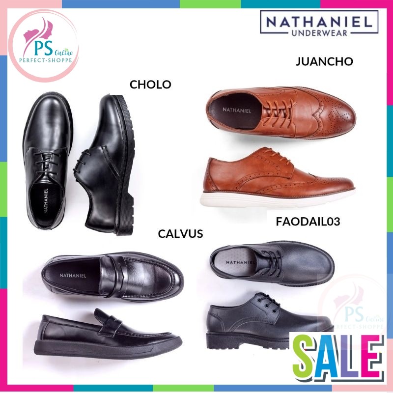 NATHANIEL MEN'S BLACK SHOES FORMAL SCHOOL AND OFFICE SHOES WATERPROOF ...