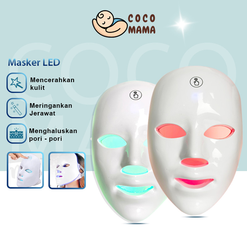 Cocomama Led Mask PDT Light 7 Color Led Mask Photon Therapy Facial Care ...
