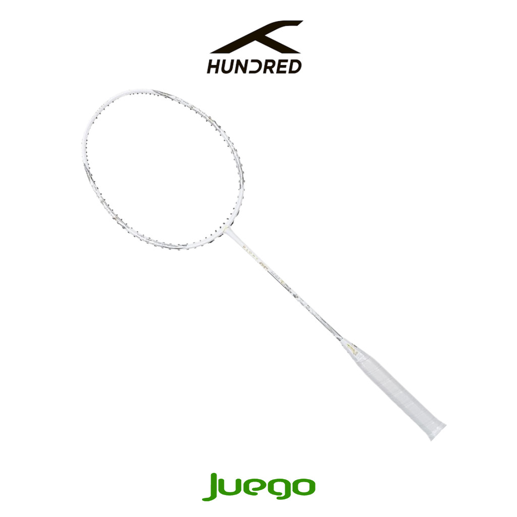Hundred HBRX-4U083-3 Glory 2024 Badminton Racquet White Gold | Shopee ...