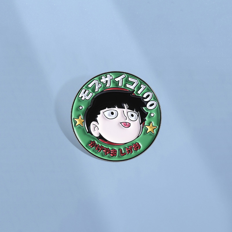 Anime Mob Psycho 100 Brooch Cartoon Character Pin Brooches Lapel Badges ...