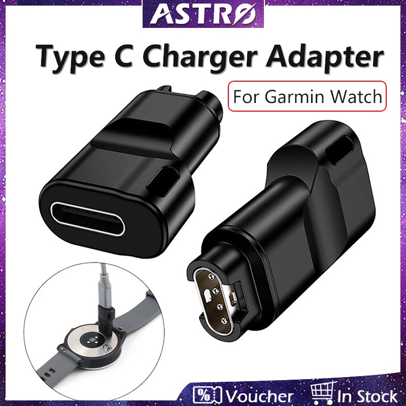 ASTRO Garmin Watch Charger to Type C Adapter Compatible with Garmin ...