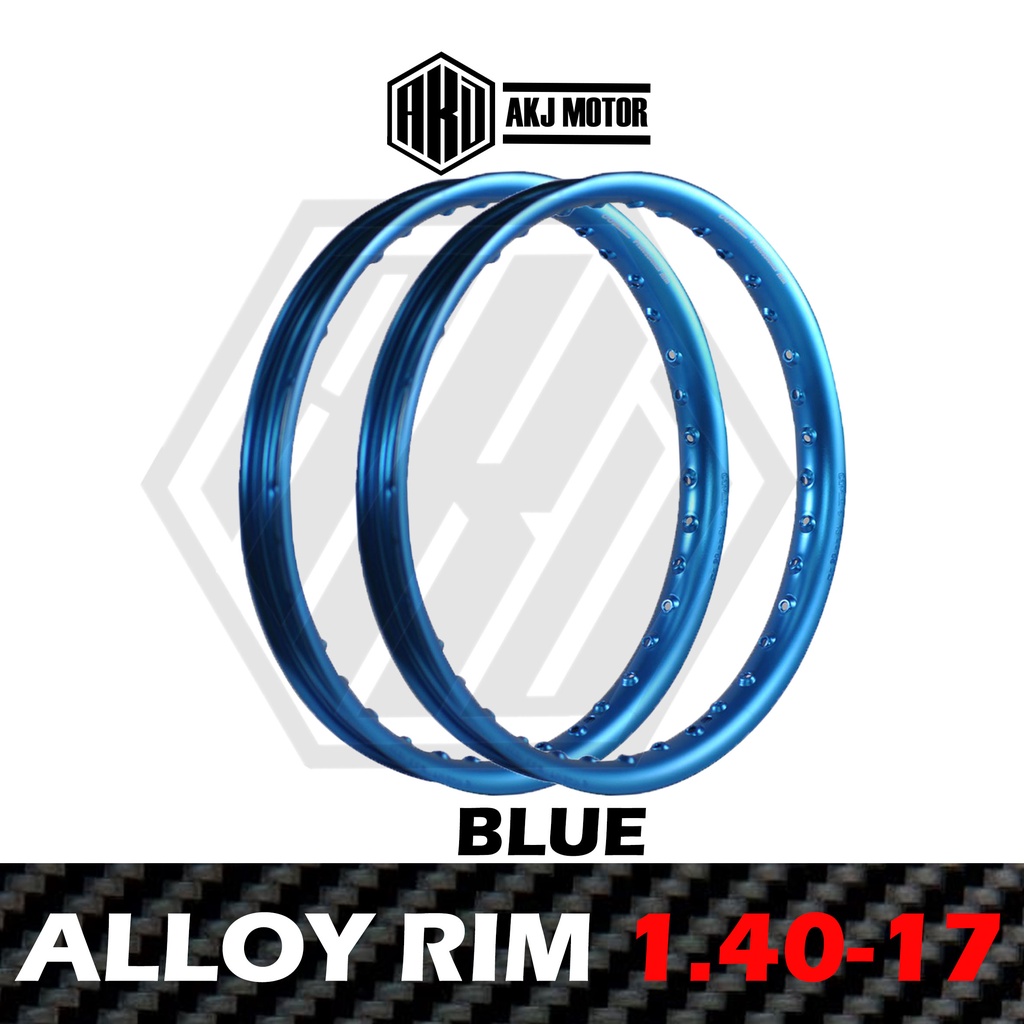 CNC Alloy Rim 1 PAIR (2pcs) Made in Thailand (930 GRAMS) 1.40x17 Rims ...