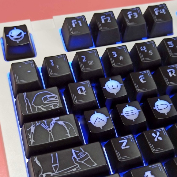 Backlight Keycap WASD Keycap Translucent Unique Light Translucent ...
