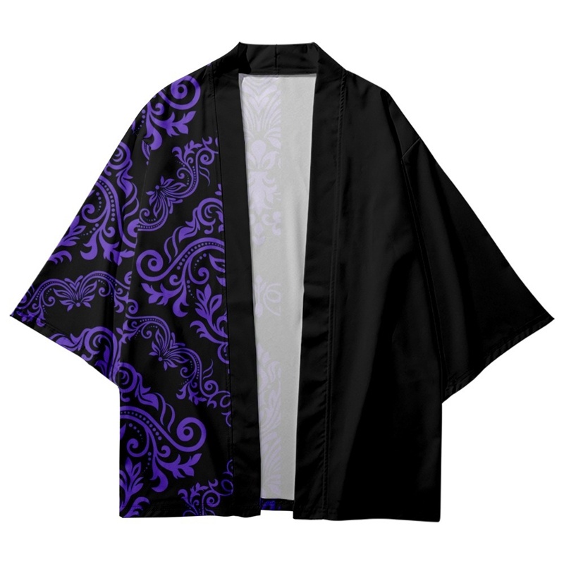 Fashion Streetwear Print Traditional Kimono Casual Men Women Cardigan ...