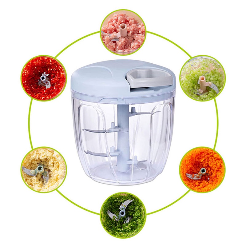 Manual Chopper and Garlic Pulverizer Function Food ProcessorChili ...