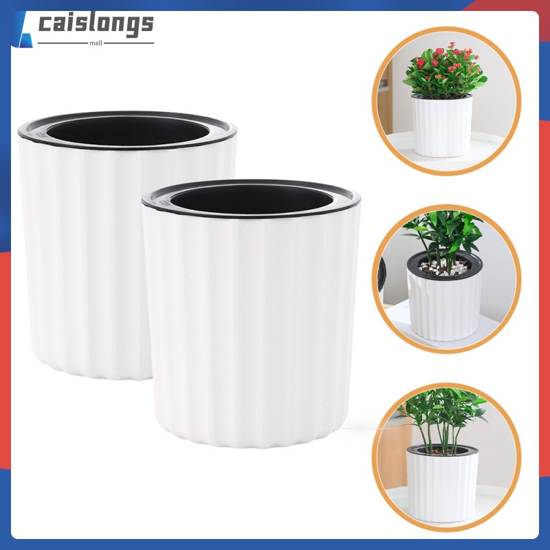 Water Level Indicator Pot Flower Pots Indoor Plant Flowerpot Self ...