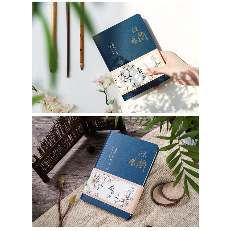 Oriental Chinese Style Notebook Color Page Creative Hardcover Diary ...