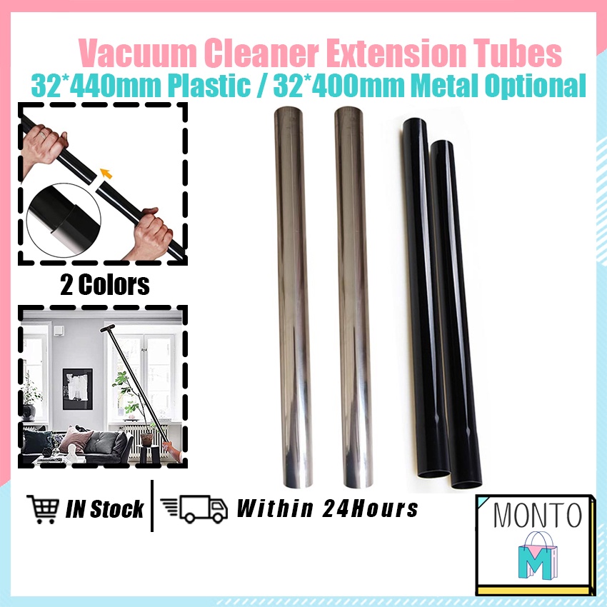 2PCs/Set Vacuum Cleaner Extension Pipe Tube Wands Plastic/Steel 40/44cm ...