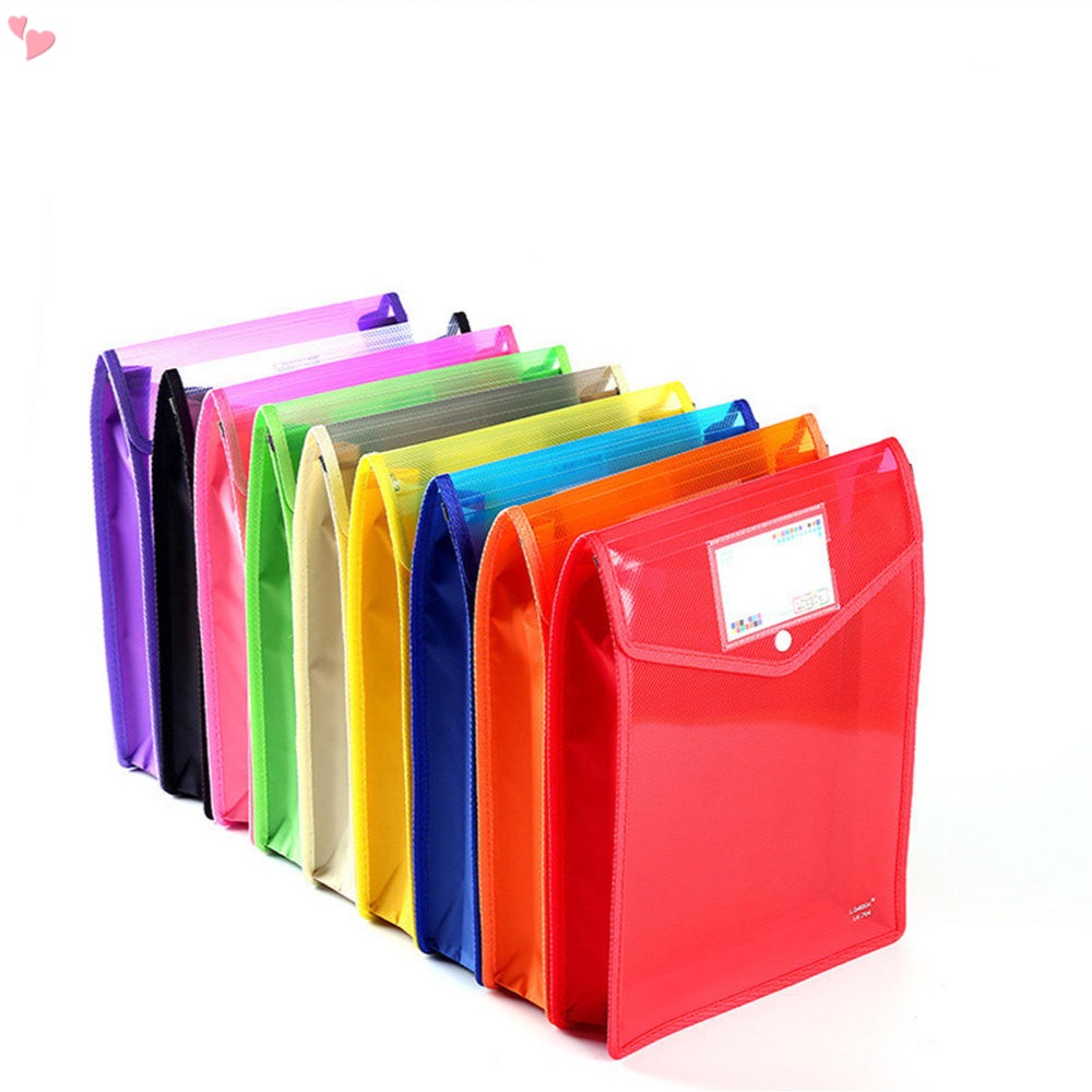 Plastic Document File Folder A4 Size Expandable Poly Envelopes ...