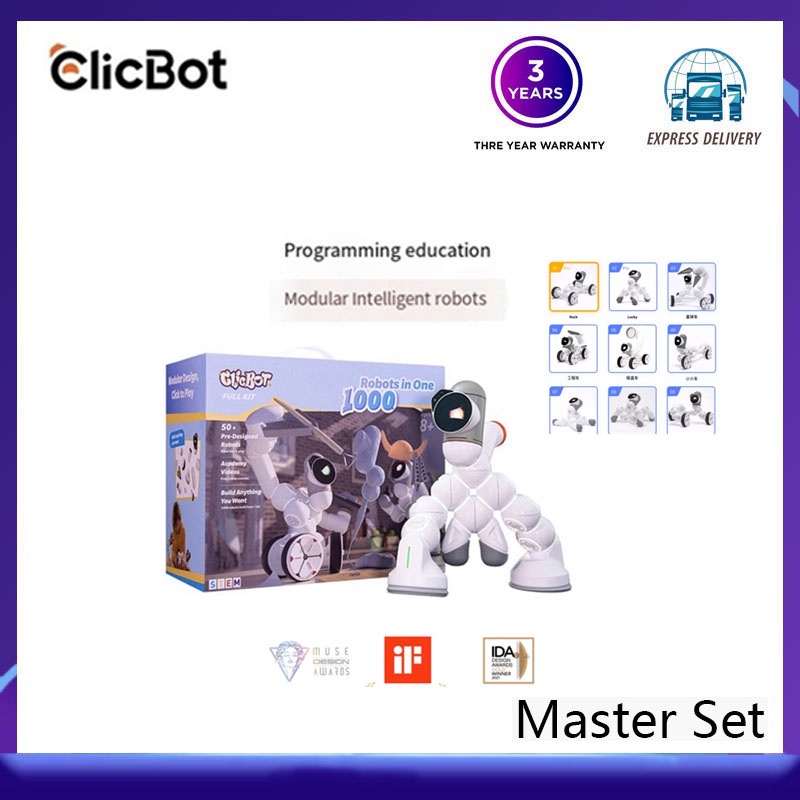 ClicBot Coding Robot Kits, STEM Educational Toy, DIY Blocks ...