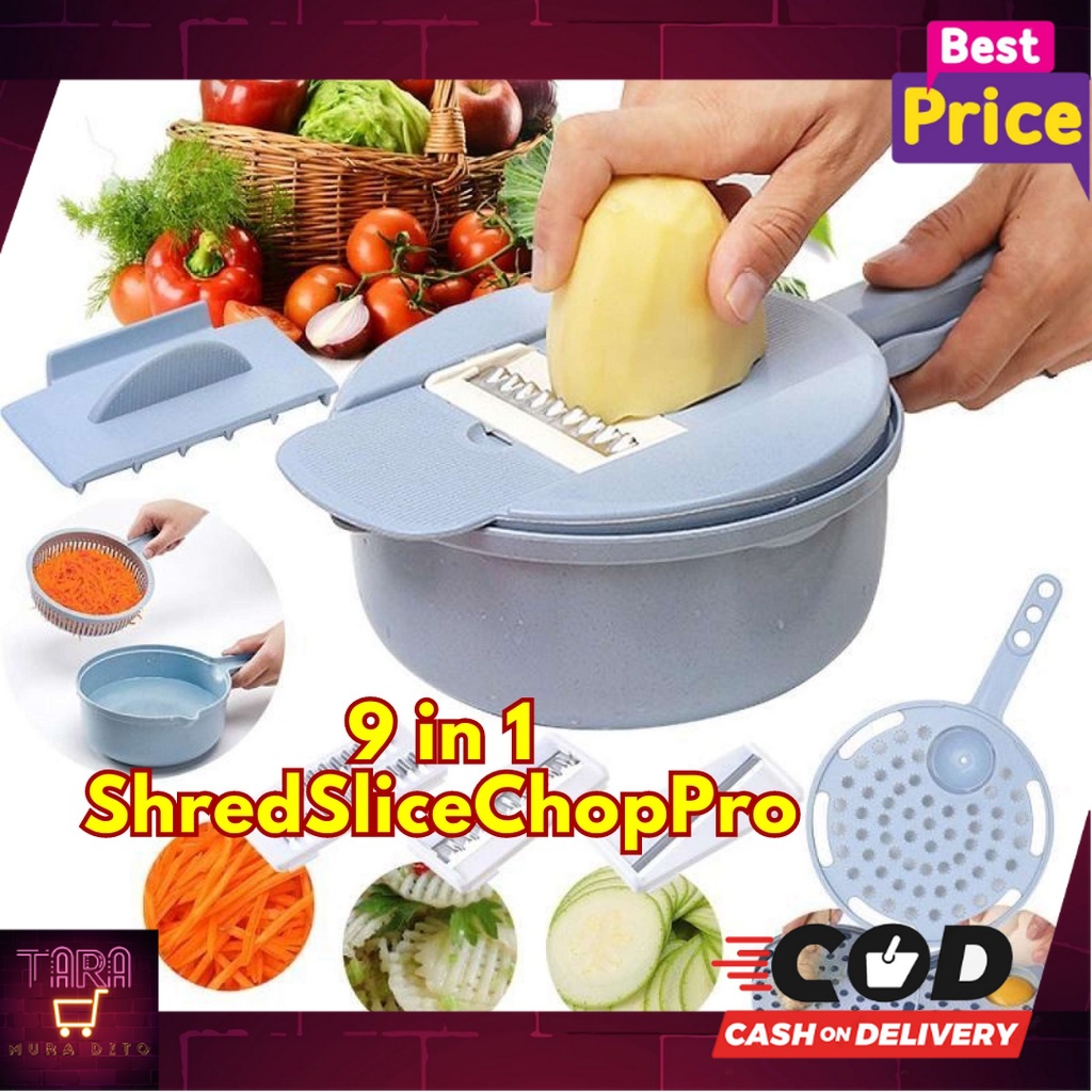 TMD 9 In 1 Multi-Function Chopper Easy Food Slicer Mandoline Vegetable ...