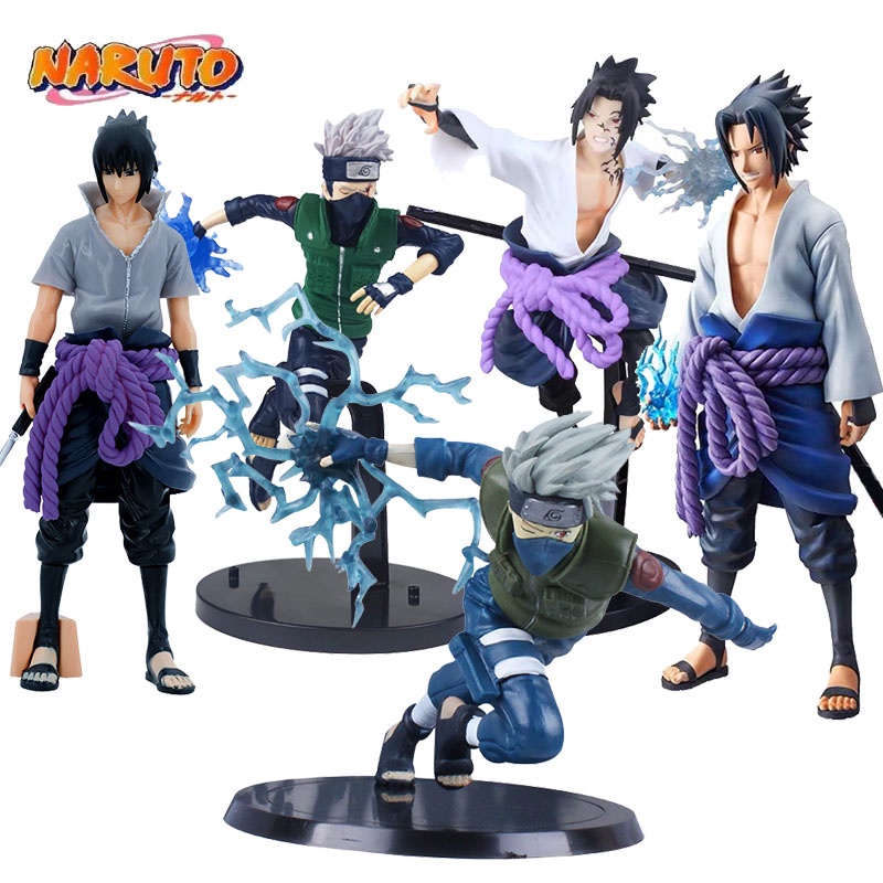 Naruto Figures Uchiha Sasuke Hatake Kakashi PVC Action Figure ...