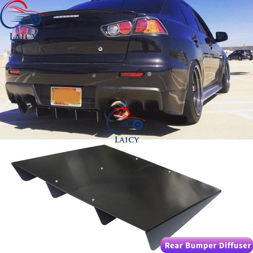 LAICY For MITSUBISHI Lancer EVO X Rear Bumper Diffuser 4-Fin Spoiler ...