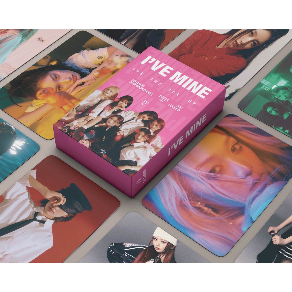 55pcs/box IVE New Album I’VE MINE Photocards THE 1st EP Lomo Cards ...