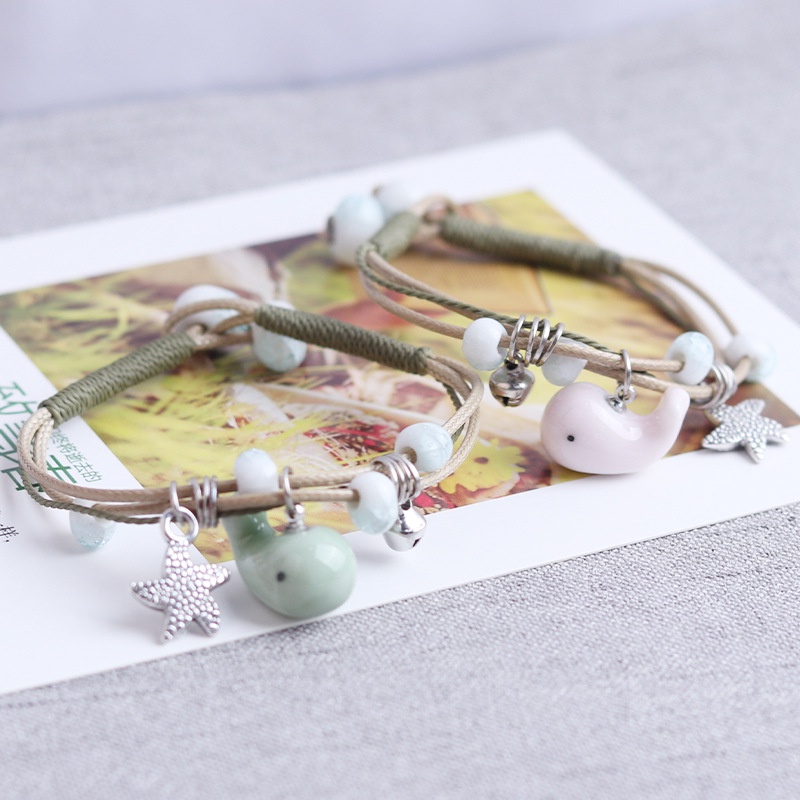 Cartoon Style Dolphin Bracelet Simple Ceramic Bracelet Cute Animal Men ...
